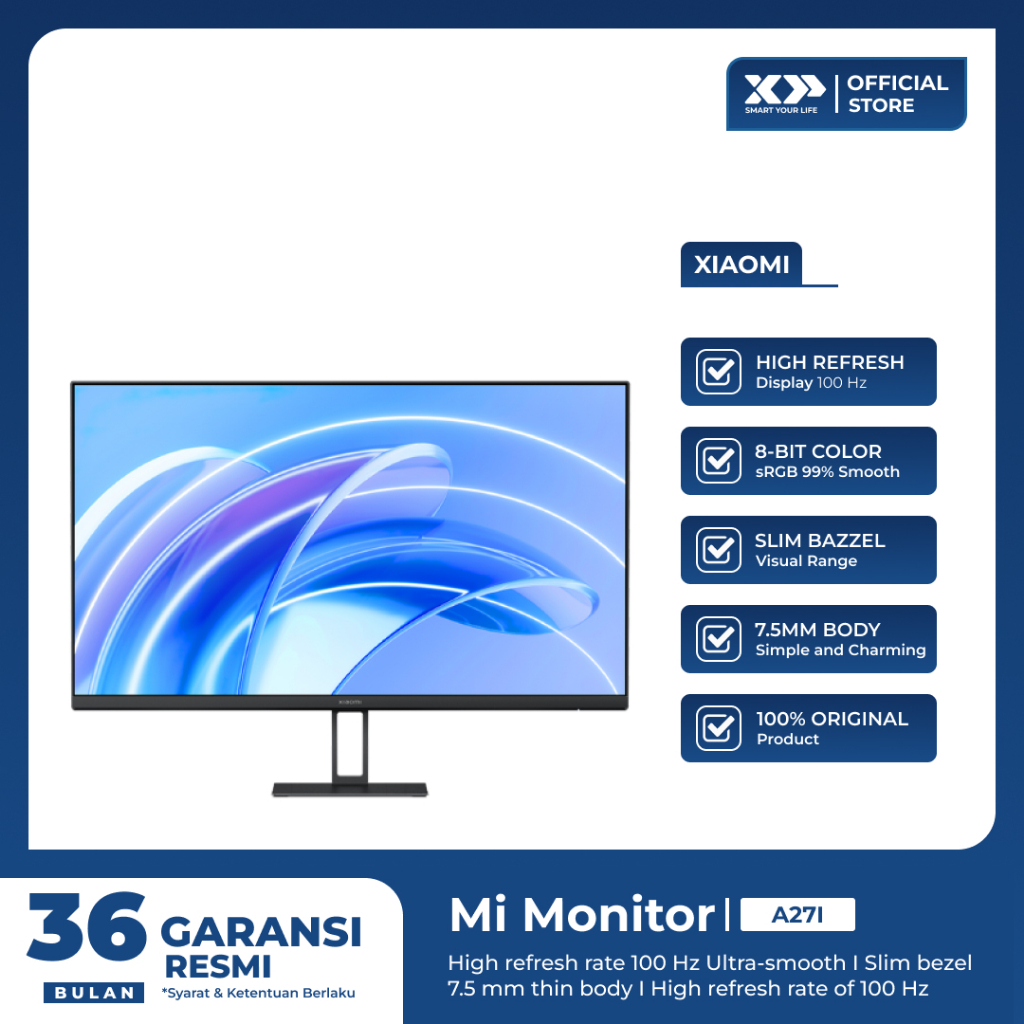 Jual Mi Monitor A27i 27 Inch 1080P 100Hz IPS hard screen | Shopee Indonesia