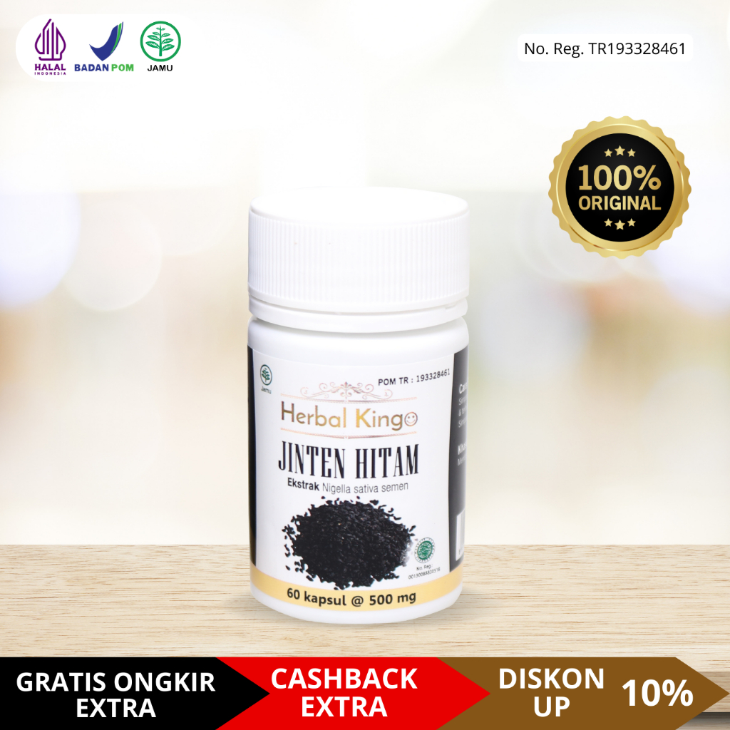 Jual Kapsul Ekstak Jinten Hitam Herbal Booster Immune Anti Alergi dan ...