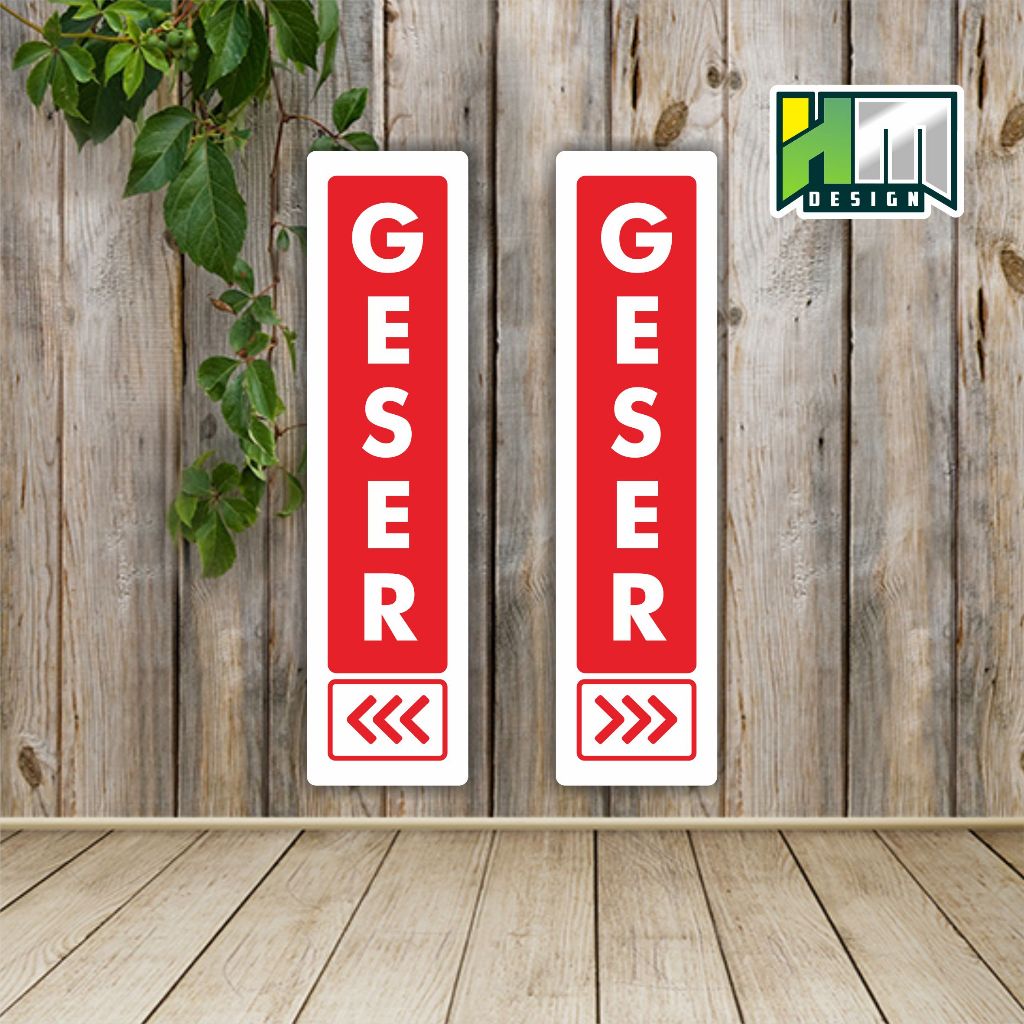 Jual GESER | Sign Board Akrilik |Papan Tanda Pintu GESER - GESER KIRI ...