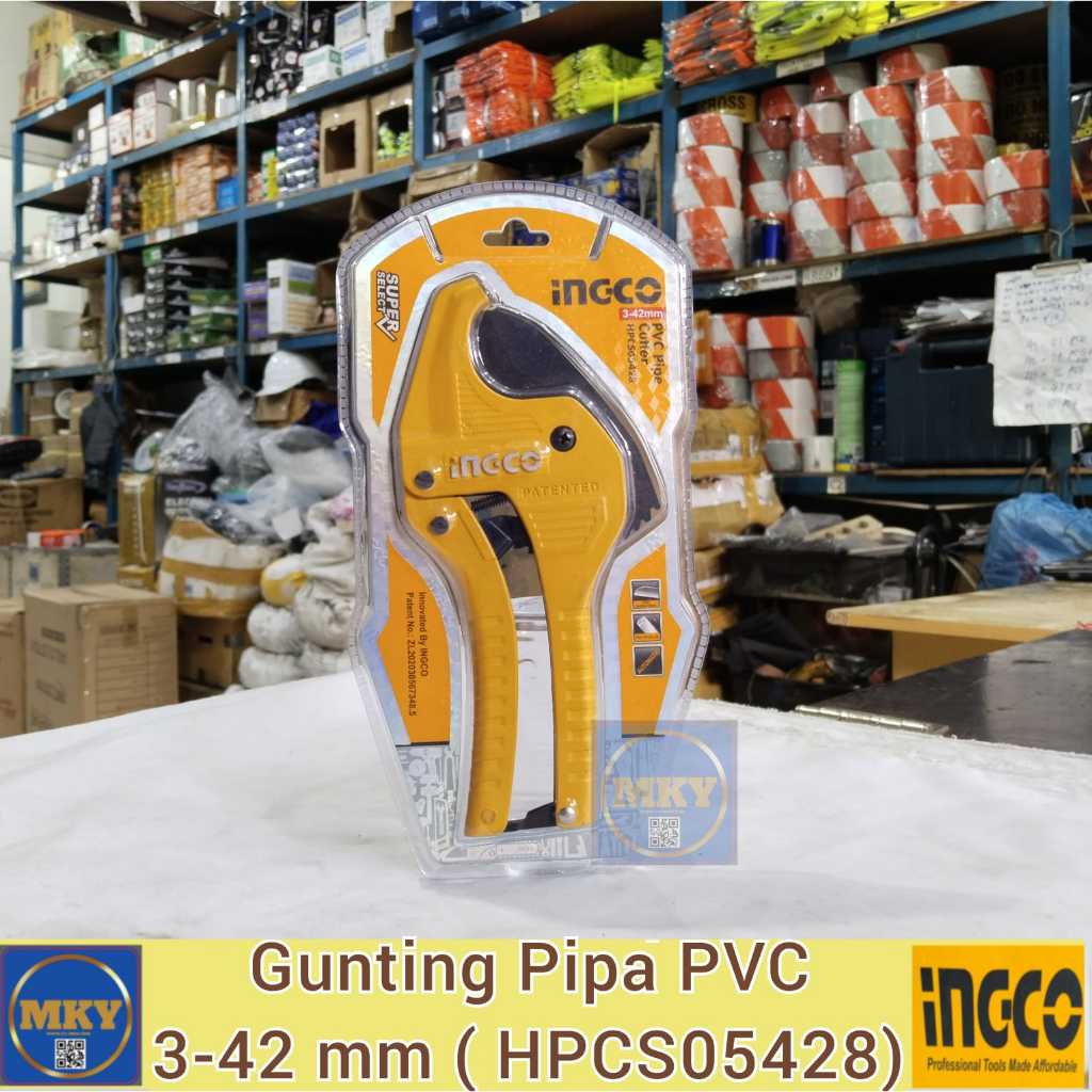 Jual Gunting Pipa PVC (3-42mm) Potong Paralon Pipe Cutter INGCO HPCS05428 | Shopee Indonesia