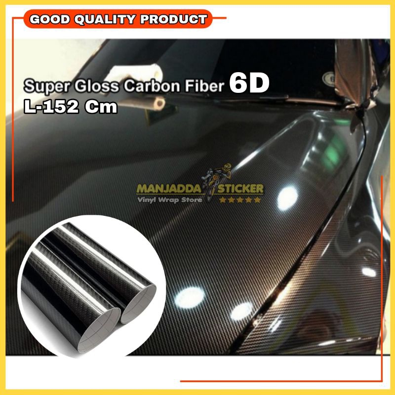 Jual Carbon Fiber 6D Stiker Kap Mobil Super Glossy Sticker Skotlet ...