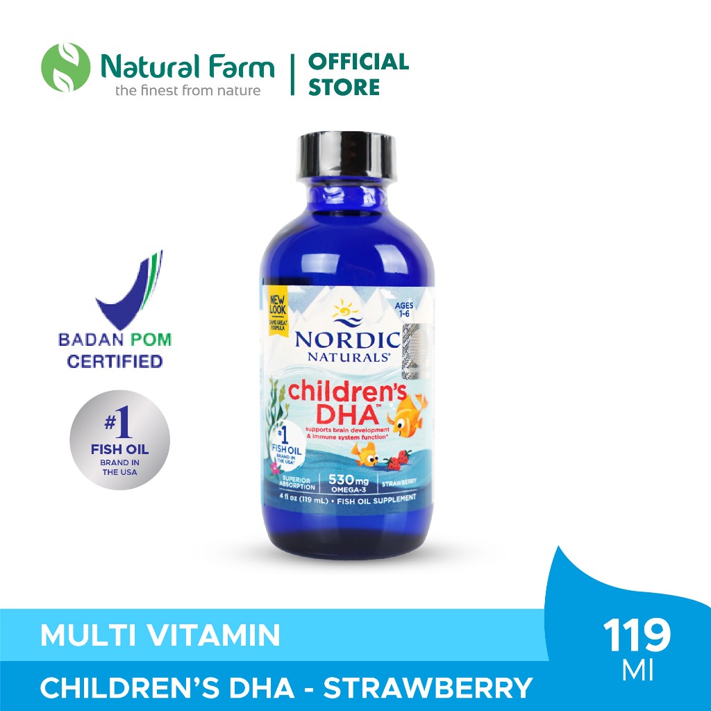Jual Nordic Children'S Dha Strawberry Syrup | Shopee Indonesia