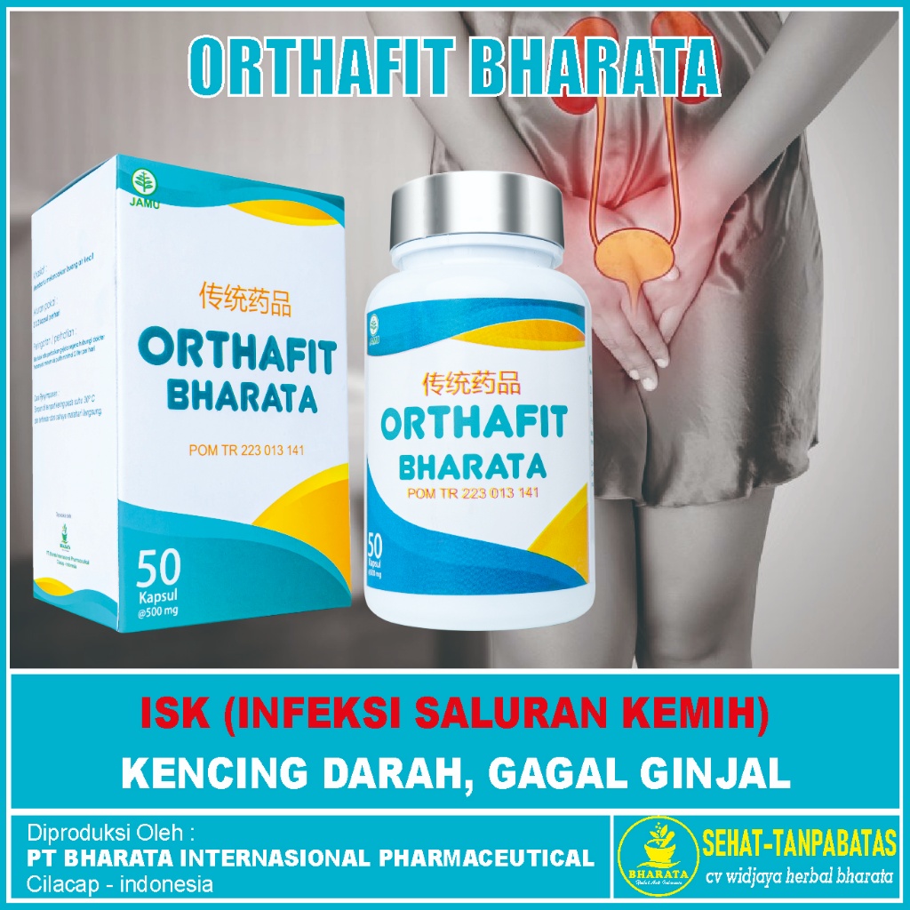 Jual ORTHAFIT BHARATA - Obat ISK Infeksi Saluran Kemih | Jaminan 100% Original | Shopee Indonesia