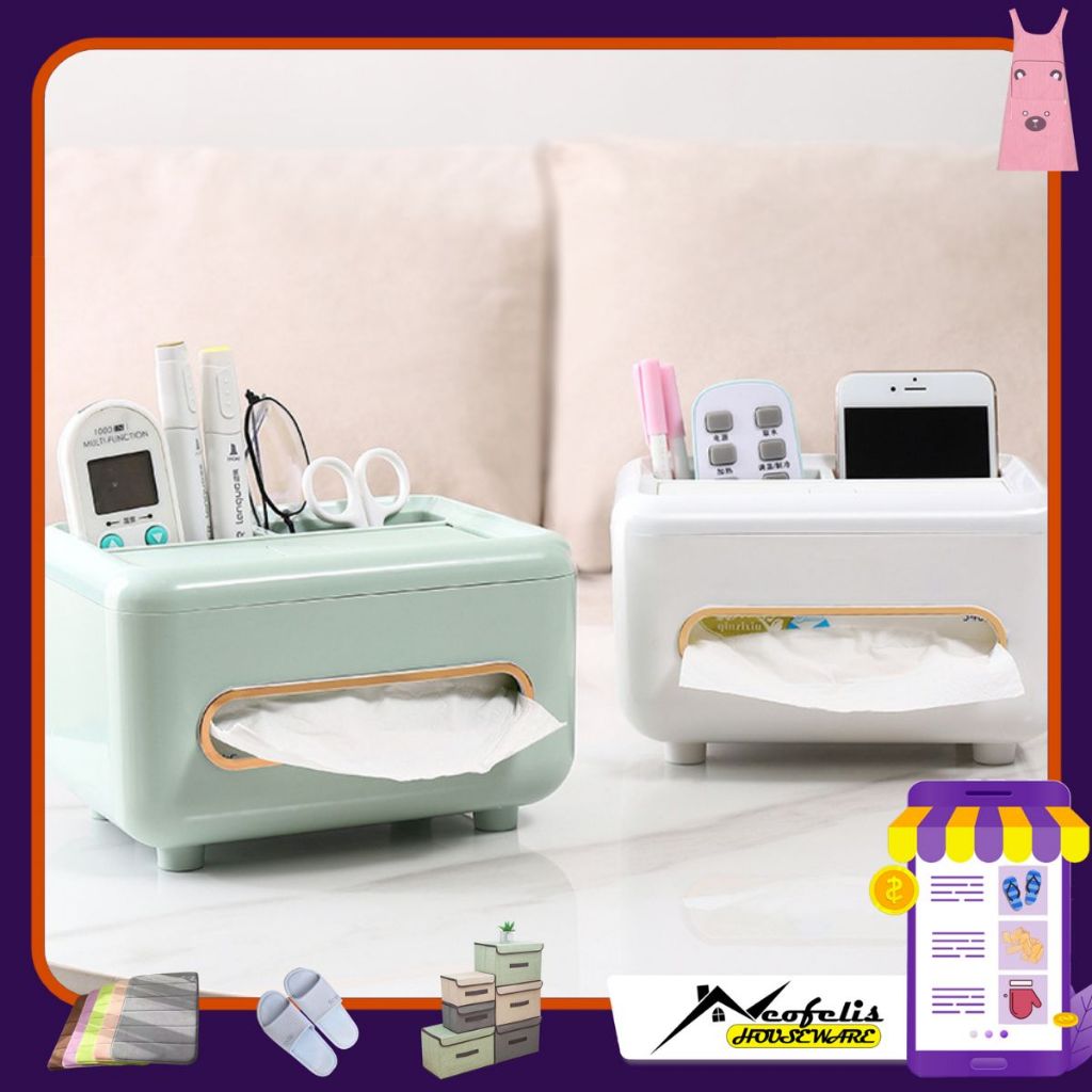 Jual Tissue Box Storage / Kotak Tisu Unik Multifungsi PR0342 | Shopee Indonesia