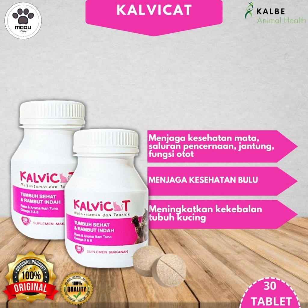 Jual Kalvicat 30 Tablet - Multivitamin Kucing [ORIGINAL] | Shopee Indonesia