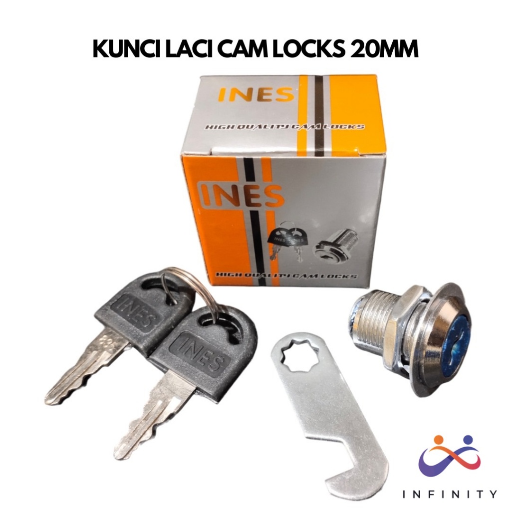 Jual Kunci Kait Laci Lemari Loker Cam Lock Camlock DEXPRO HL 103.20 (20 mm) INF | Shopee Indonesia