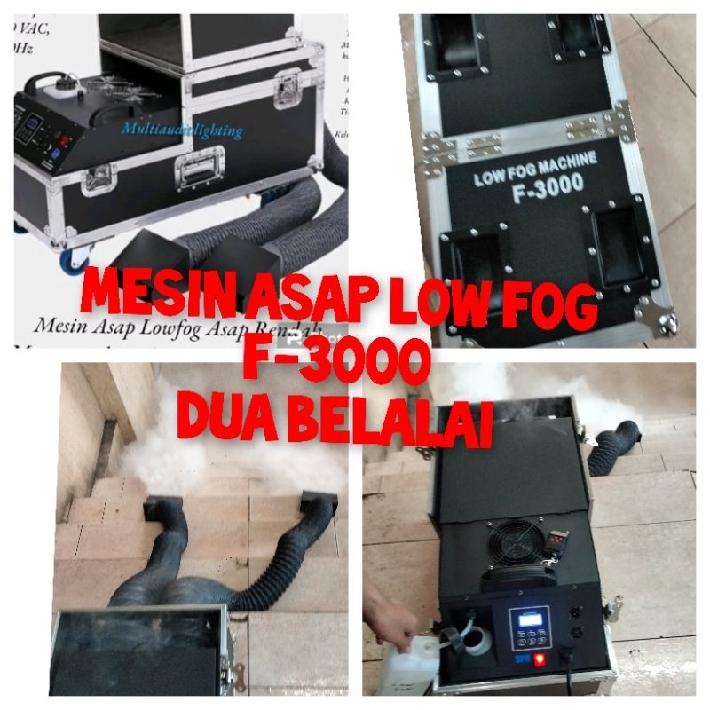 Jual Mesin asap Low Fog dua belalai F-3000 atau asap lantai pakai ...