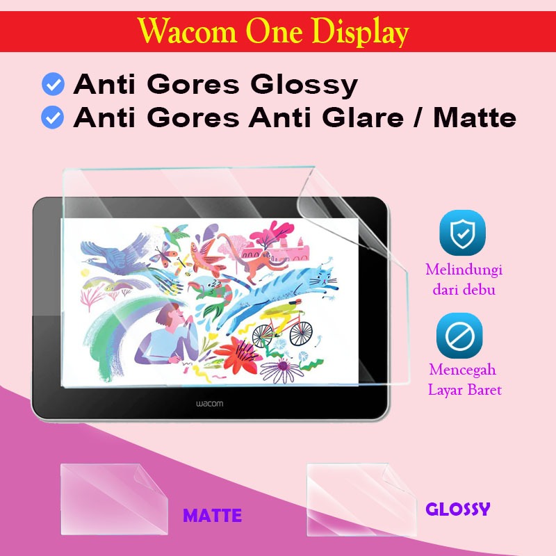 Jual Wacom One Display 13,3” Screen Guard Protector Glossy Matte Doff ...