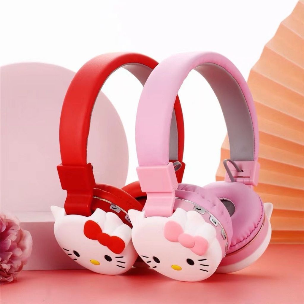 Jual JRCASE Headphone 3D Dj Bando Hello Kitty Wireless Bluetooth AH ...