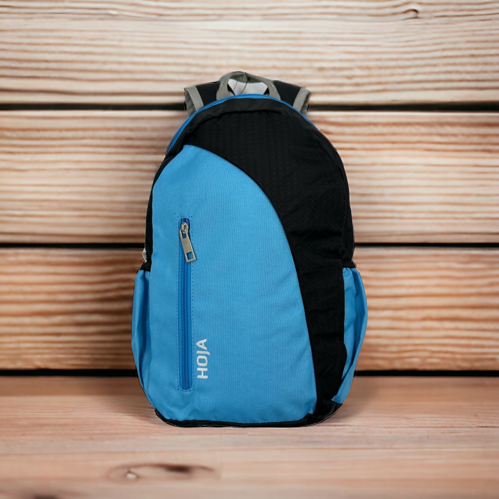 Jual Tas Ransel Murah Casual Backpack HOJA Ansio Black Light Blue ...