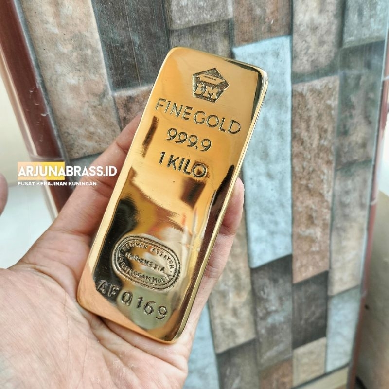 Jual Miniatur Logam Mulia Emas Batangan Kuningan Antam 999.9 | Shopee ...