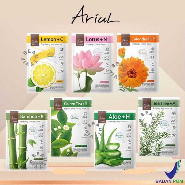 Jual ARIUL 7 Days Sheet Mask | Masker Wajah | Shopee Indonesia