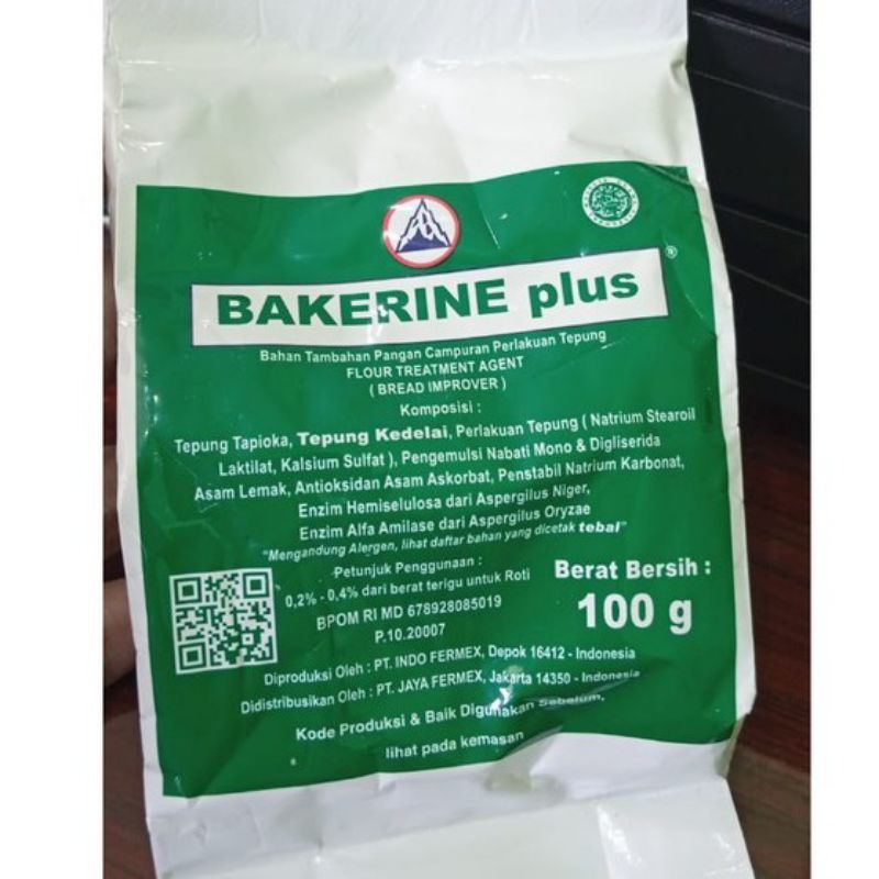 Jual Bakerine Plus ( Bread Improver ) 100gram dan 500gram | Shopee ...