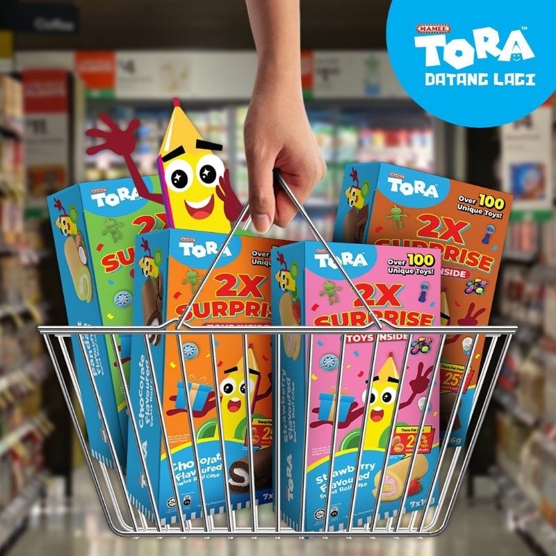 Jual Mamee Tora Malaysia Halal (Kek Gulung dan Kek Lapis) Kemasan Pack ...