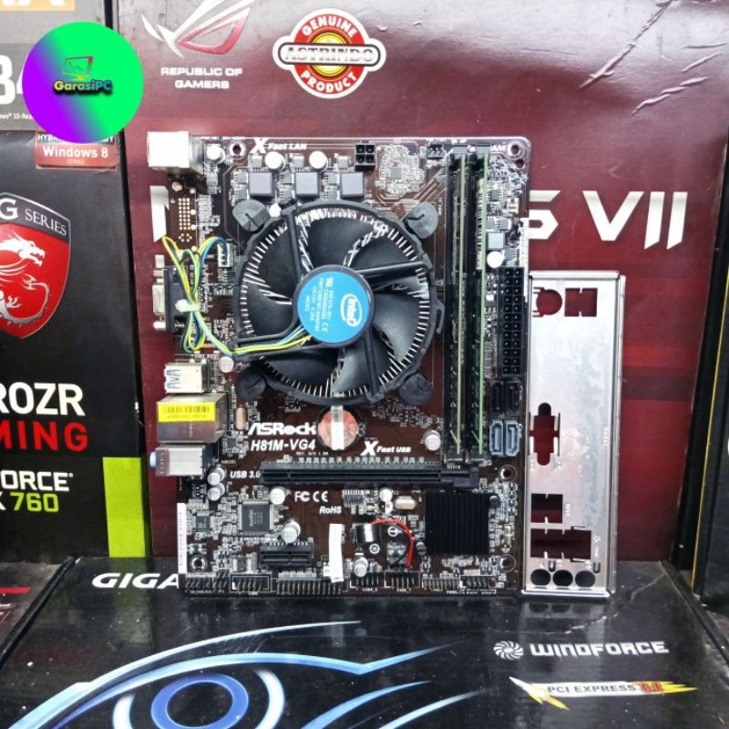 Jual PAKET Motherboard ASRock H81 Prosesor Intel® Core™ i5-4460 Haswell RAM 16GB DDr3 Socket LGA ...