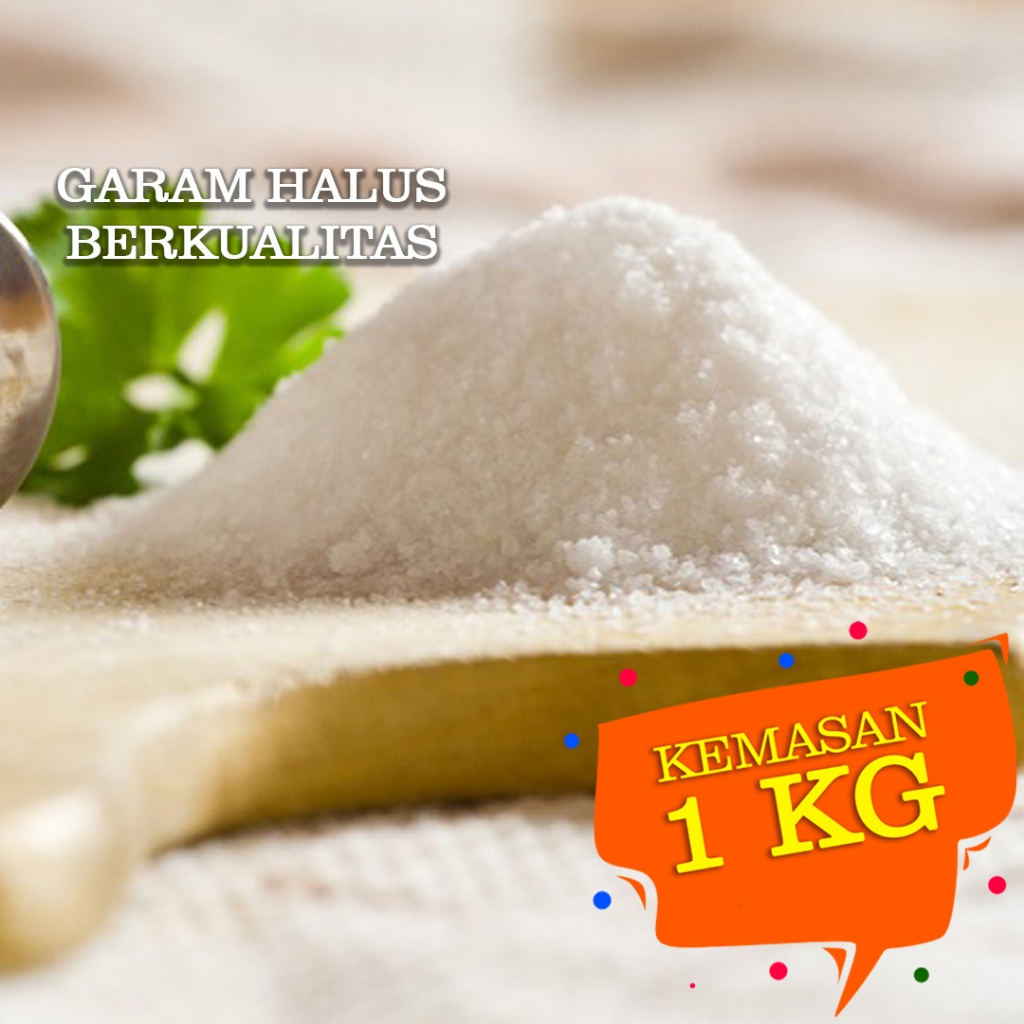 Jual Garam Halus Curah 1 Kg | Garam Dapur | Shopee Indonesia