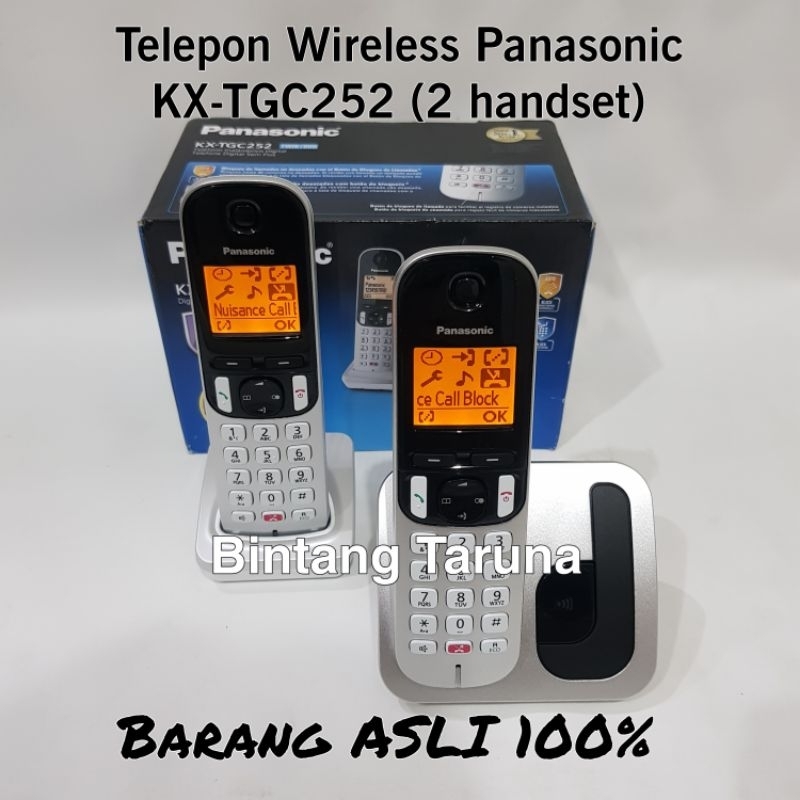 Jual Telepon Wireless Panasonic KX-TGC252 Wireless Phone Panasonic KX-TGC252 (2 handset ...