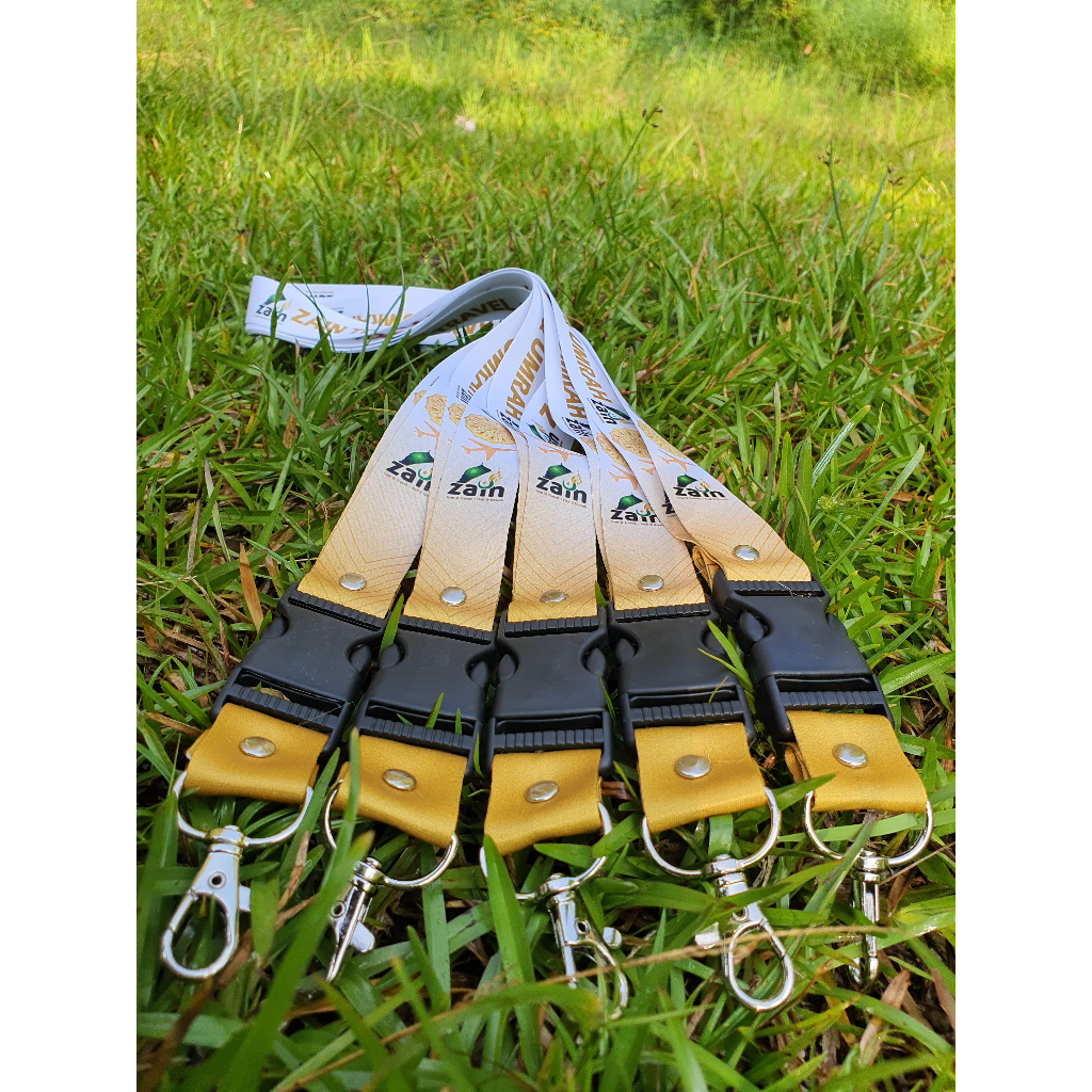 Jual CETAK Tali Lanyard Custom Desain 2,5cm Tali Idcard Kalung Full ...