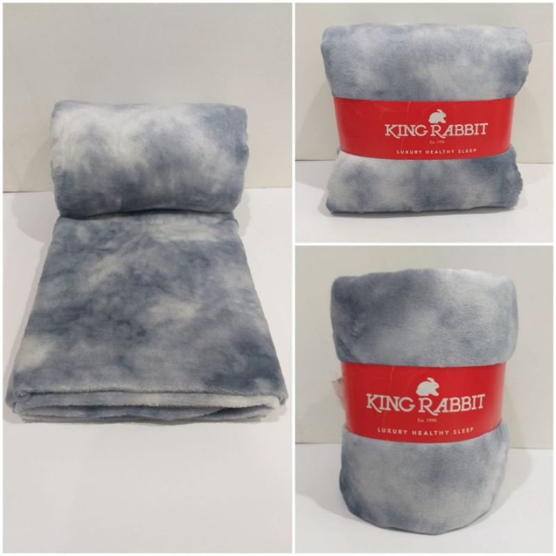 Jual King Rabbit Thermal Blanket Selimut Fleece 150 x200 cm | Shopee ...