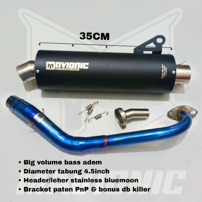 Jual Knalpot racing nmax, aerox, vario, pcx, dll original mavionic ...