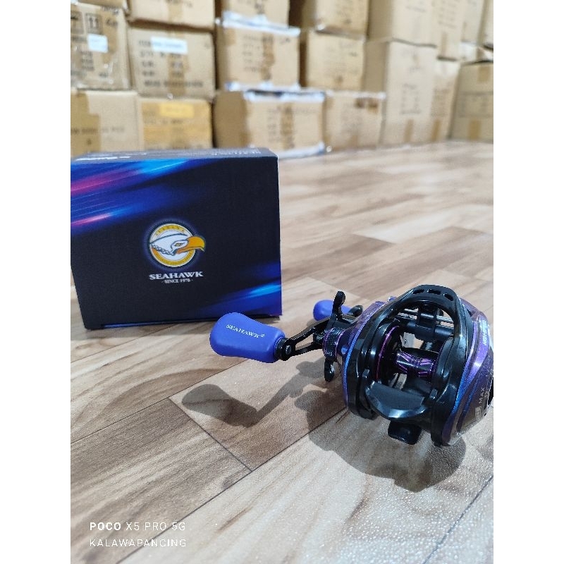 Jual Reel Bc Seahawk Bass Strike Handle Kiri ( Bonus Kail) | Shopee ...