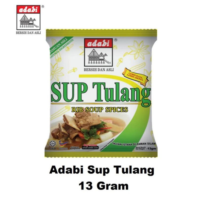 Jual ADABI BUMBU SUP TULANG 13gr BUMBU INSTAN SUP TULANG | Shopee Indonesia