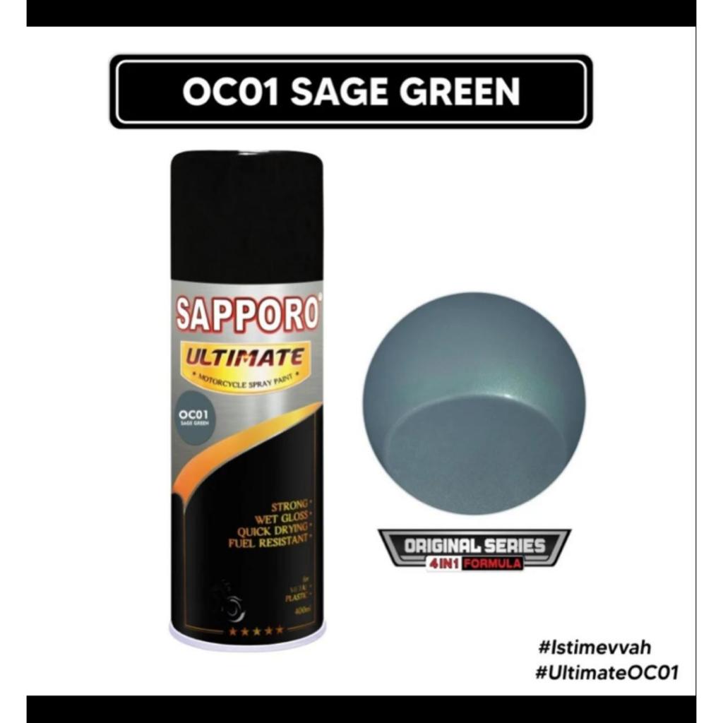 Jual Sapporo Ultimate OC01 Sage Green / Cat Spray Semprot Aerosol ...