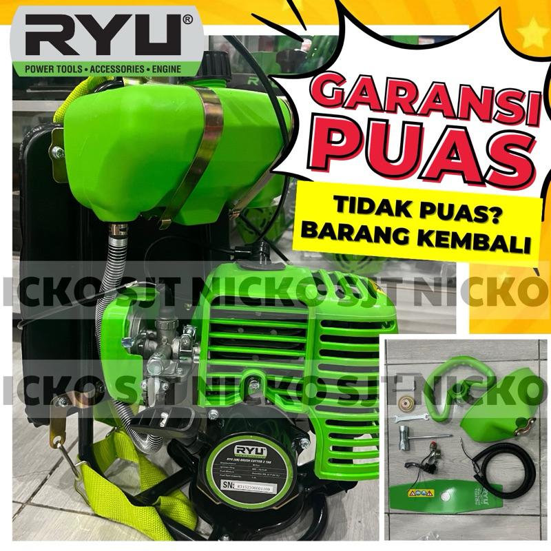 Jual Brush Cutter 2tak RYU brus cuter 2 Tak RBC 2T Mesin Potong Rumput ...