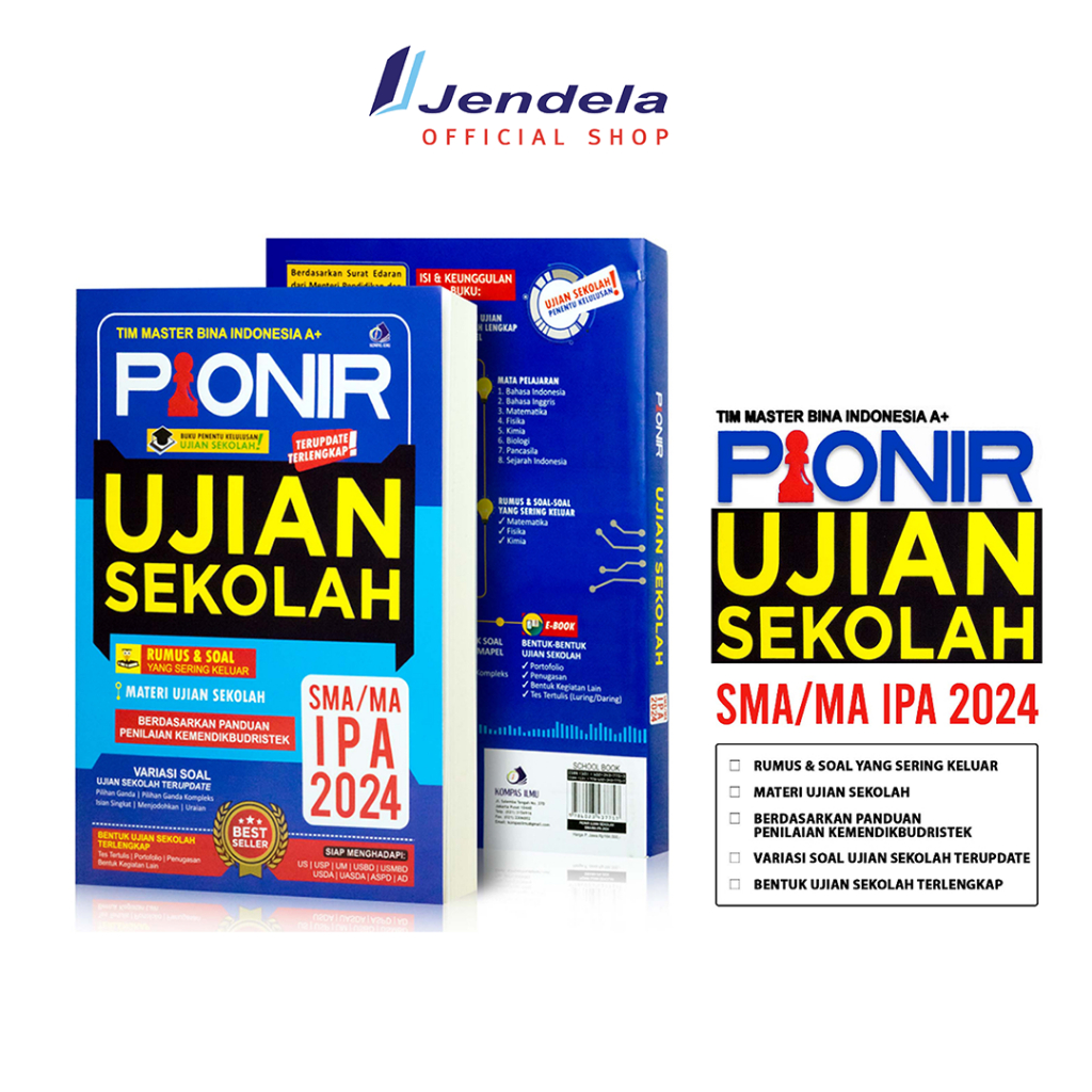 Jual Buku Ujian Sekolah Pionir Ujian Sekolah AKM SMA/MA IPA 2023 2024 | Shopee Indonesia