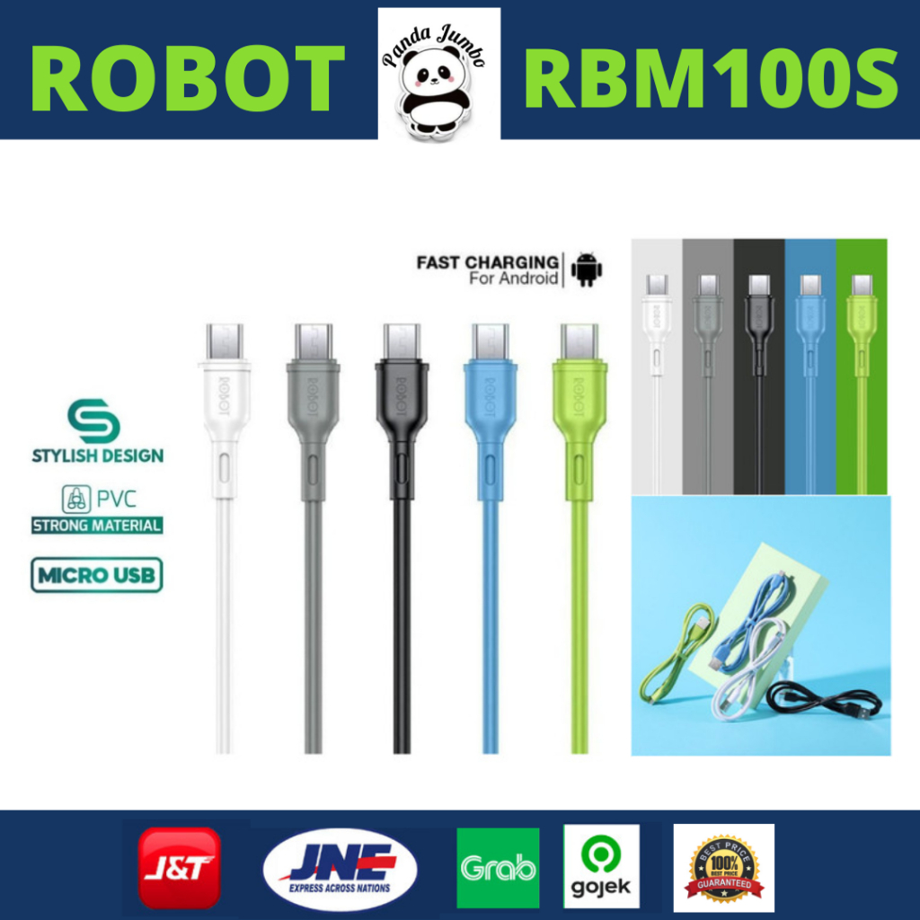 Jual ECERAN KABEL DATA ROBOT RBM100S 2A 100CM (PJ) | Shopee Indonesia