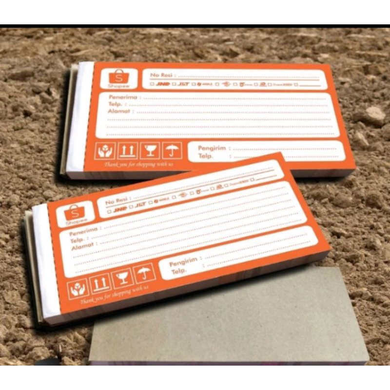 Jual Label catatan pengiriman olshop isi 100 lembar harga satu 1 pcs ...