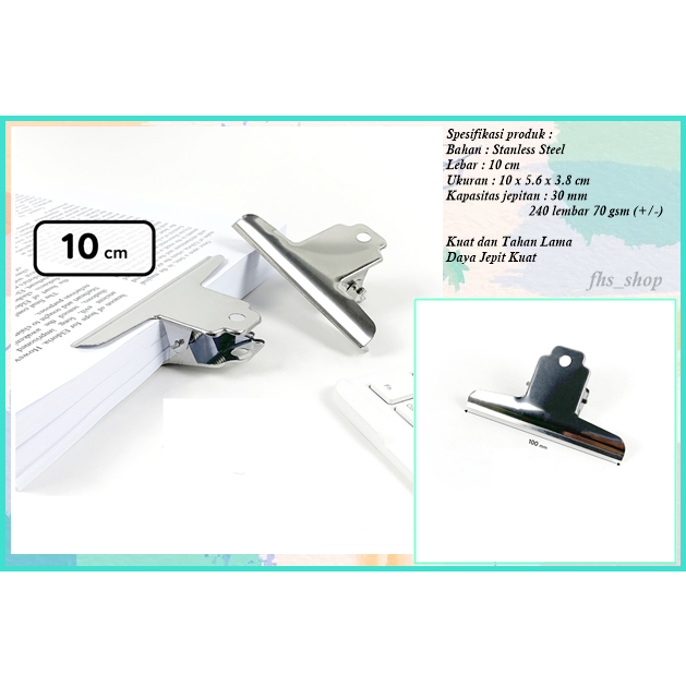 Jual Penjepit Kertas Bulldog Clip Klip Kertas Binder Clip Jepitan Kain ...