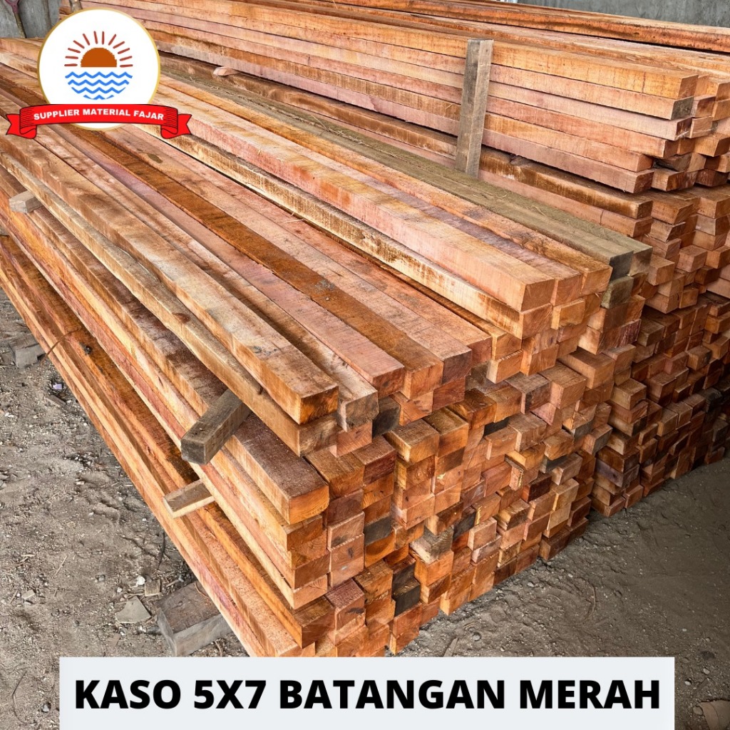 Jual Kayu Kaso 5x7 Curah Batangan Merah | Shopee Indonesia
