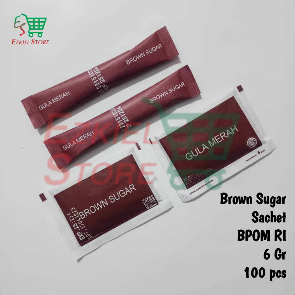 Jual Brown Sugar Sachet / Gula Aren isi 100 pcs ( Kotak / Batang ...