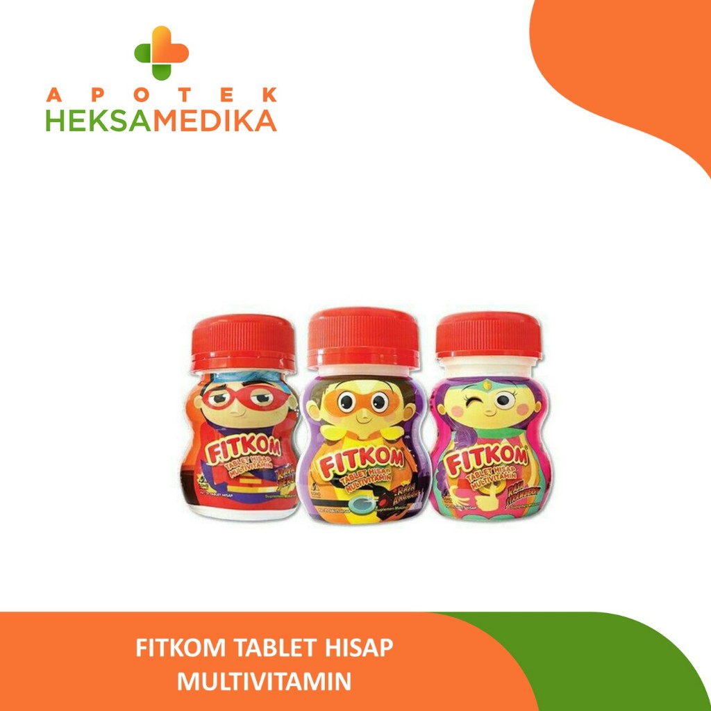 Jual FITKOM TABLET HISAP MULTIVITAMIN | Shopee Indonesia