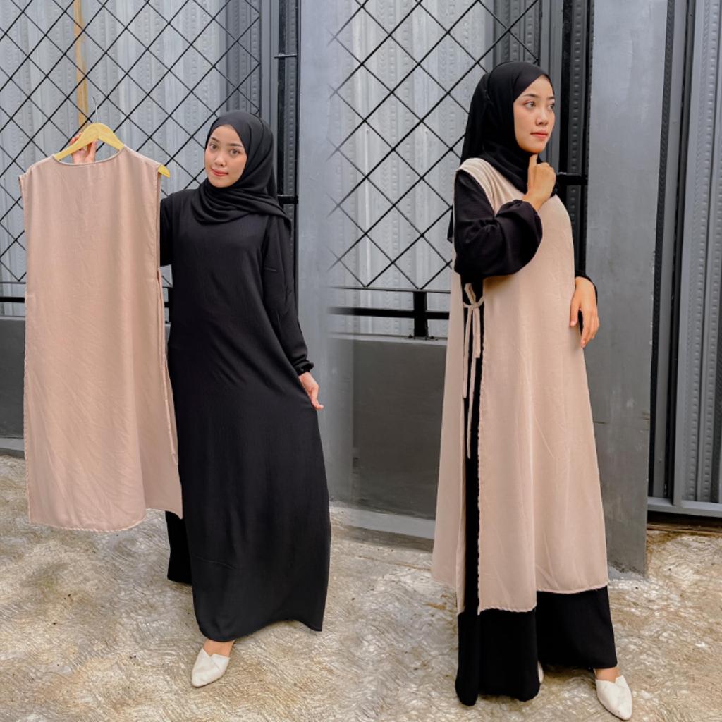 Jual Safira Abaya Hitam Coksu Turkey Gamis Syari Muslimah Bahan ...