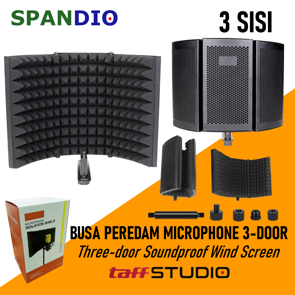 Jual Peredam Suara Mic Busa Telur Soundproof Microphone Wind Screen ...