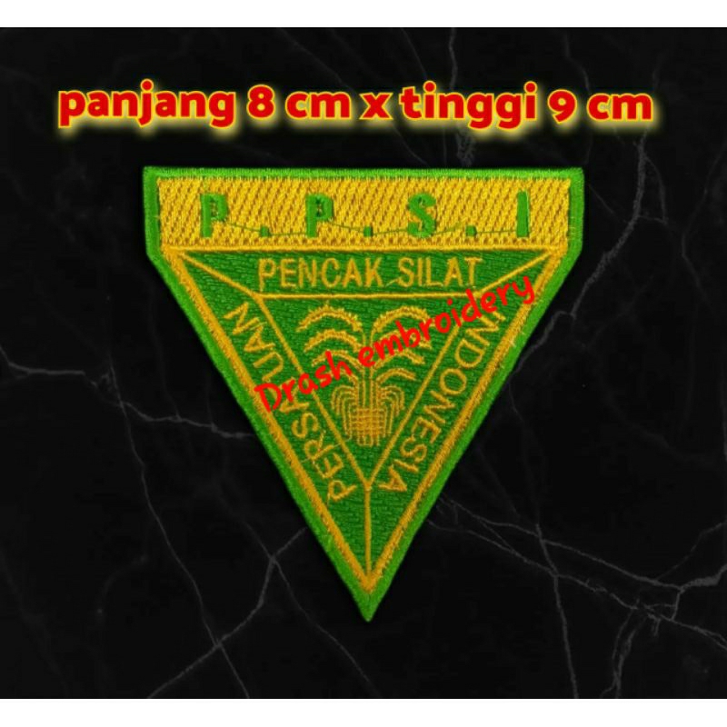 Jual emblim patch atribut bordir logo PPSI ( persatuan pencak silat ...