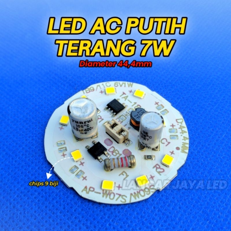 Jual LED AC PUTIH TERANG watt 7lubang,7TA,12,15,18TA,18ccc,25,30,35,45 ...