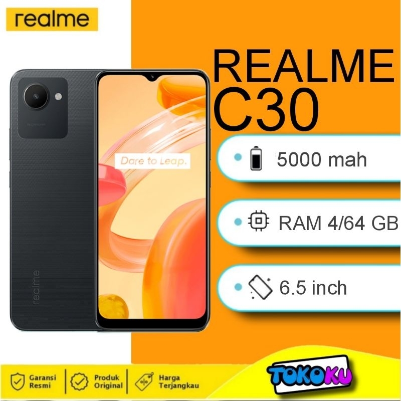 Jual REALME C30 4/64 GB - GARANSI RESMI INDONESIA | Shopee Indonesia