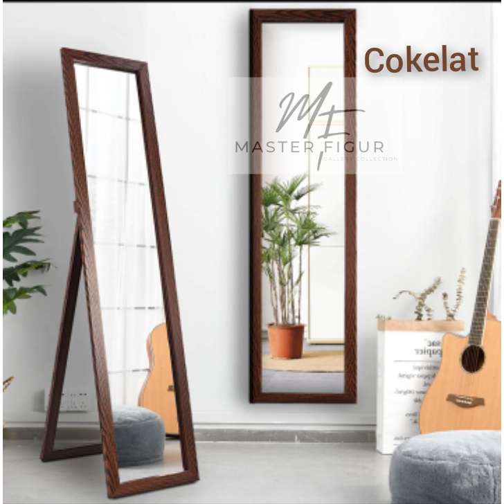 Jual Kaca Cermin Standing Mirror minimalis 90 x 28 cm | Shopee Indonesia