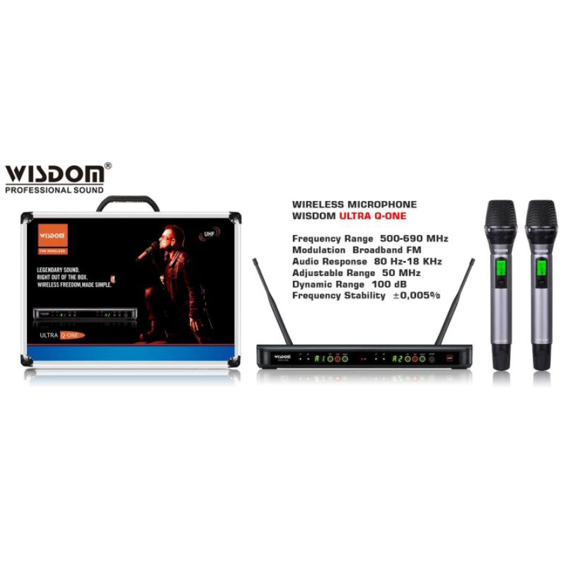 Jual MIC WIRELESS WISDOM ULTRA Q ONE HANDLED MICROPHONE WISDOM ULTRA Q ...