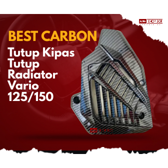 Jual Tutup kipas tutup radiator Vario 125/150 fi esp carbon karbon ...