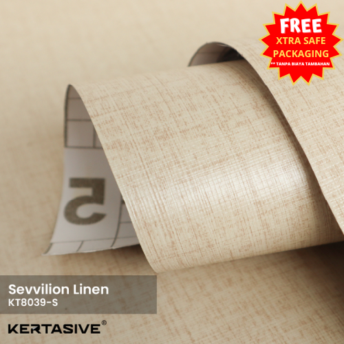 Jual Sevvilion Linen Kertasive pvc Interior Film | Shopee Indonesia