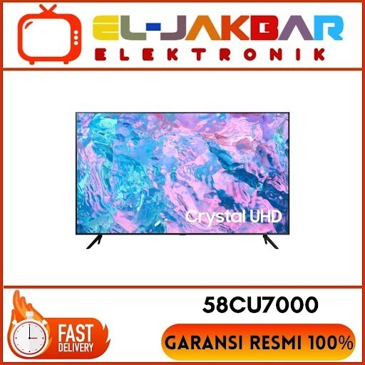 Jual Samsung 58CU7000 smart tv 58 inch Crystal 4K UHD UA58CU7000KXXD ...