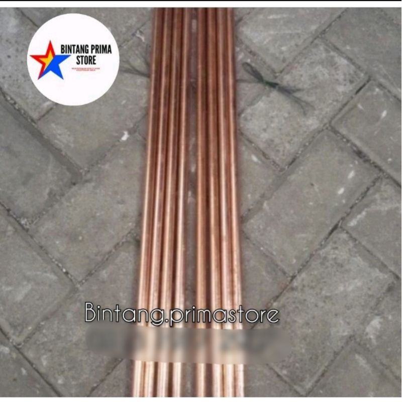 Jual Stick Rod / Grounding Rod Full Asli Tembaga Murni uk. 3/4 inch 4 ...