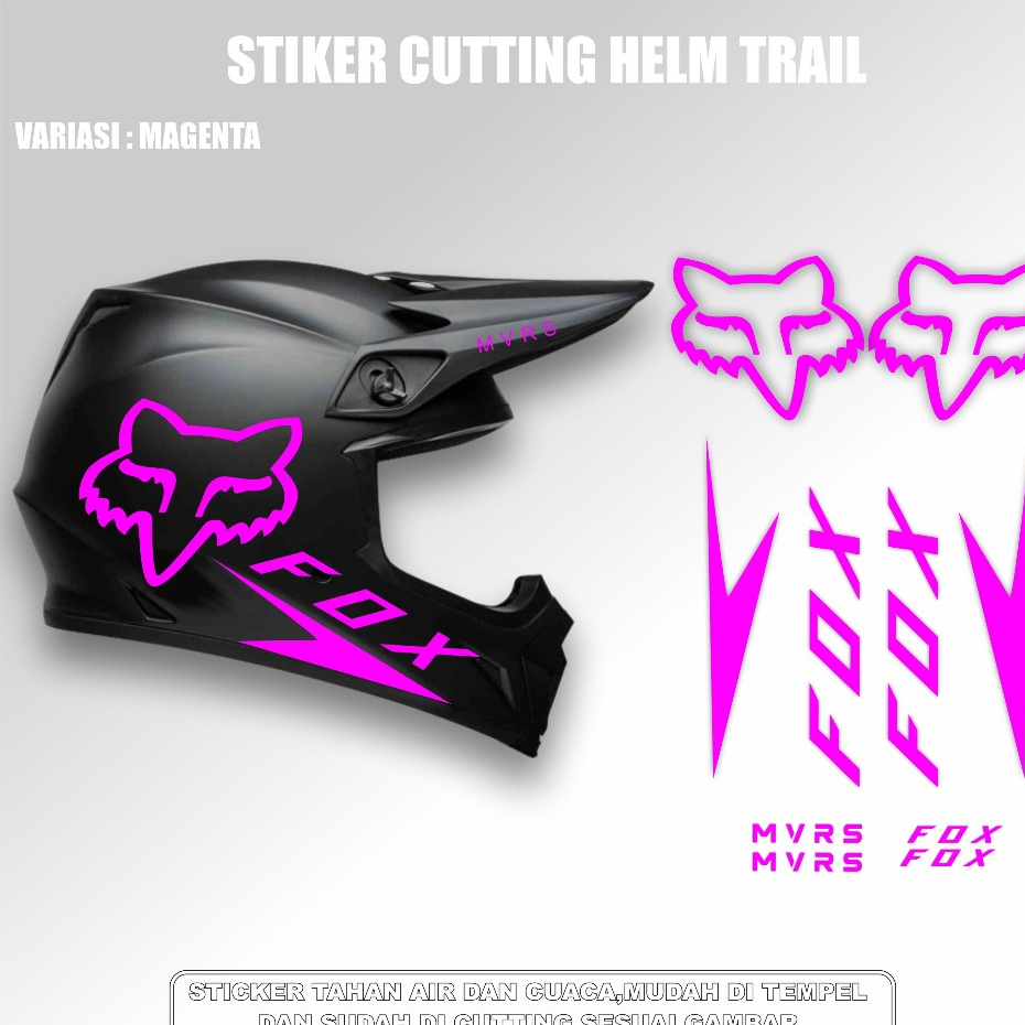 Jual Stiker Helm Cutting - Sticker Helm Trail/ Helm JPX Cross 1 Set ...