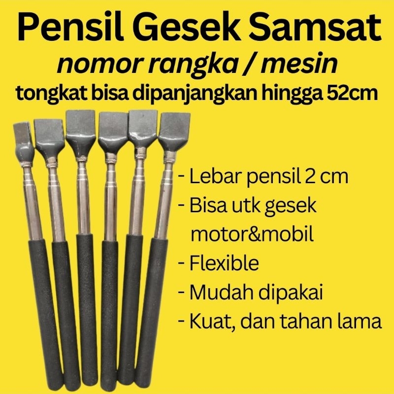 Jual BOSTEL PENSIL CEK FISIK RANGKA MESIN KENDARAAN (2CM) PENSIL GESEK ...