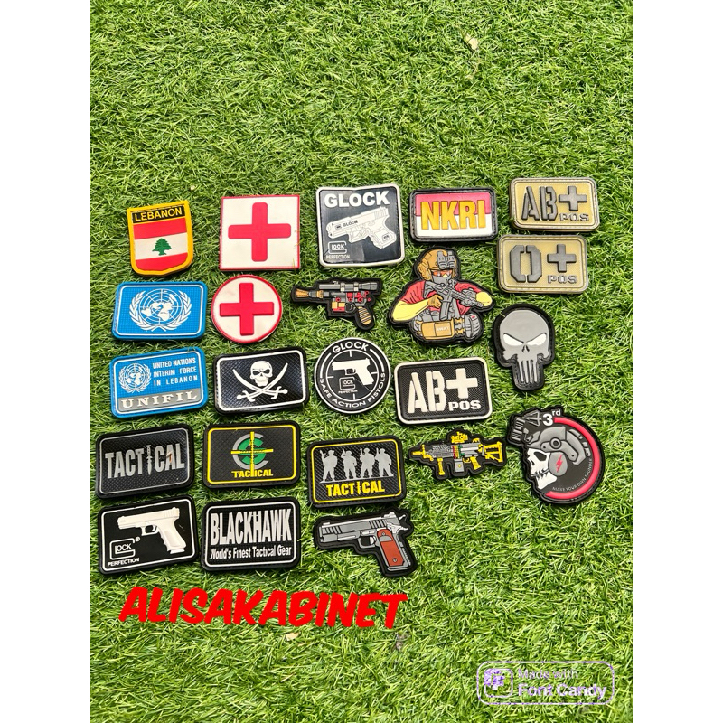 Jual Emblem Patch Perekat Karet Unifil Tactical TNI | Shopee Indonesia