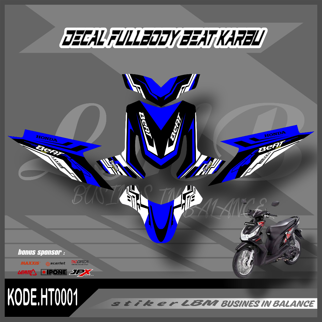 Jual Stiker Decal FullBody BEAT KARBU DESAIN TERBARU !!! BISA REQUEST ...